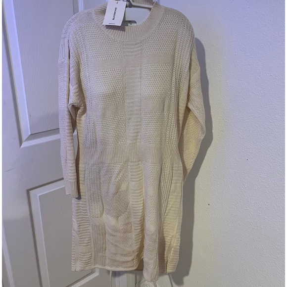 BloomChic | Dresses | Bloom Chick Sweater Dress With Open Back | Poshmark